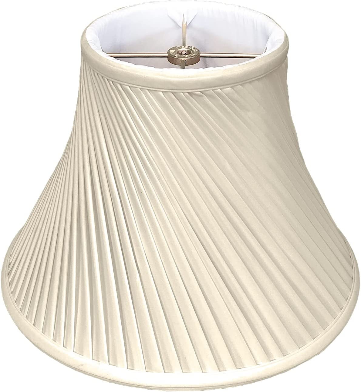 Royal Designs Twisted Pleat Basic Lamp Shade, White, 7"" x 16"" x 12 ...