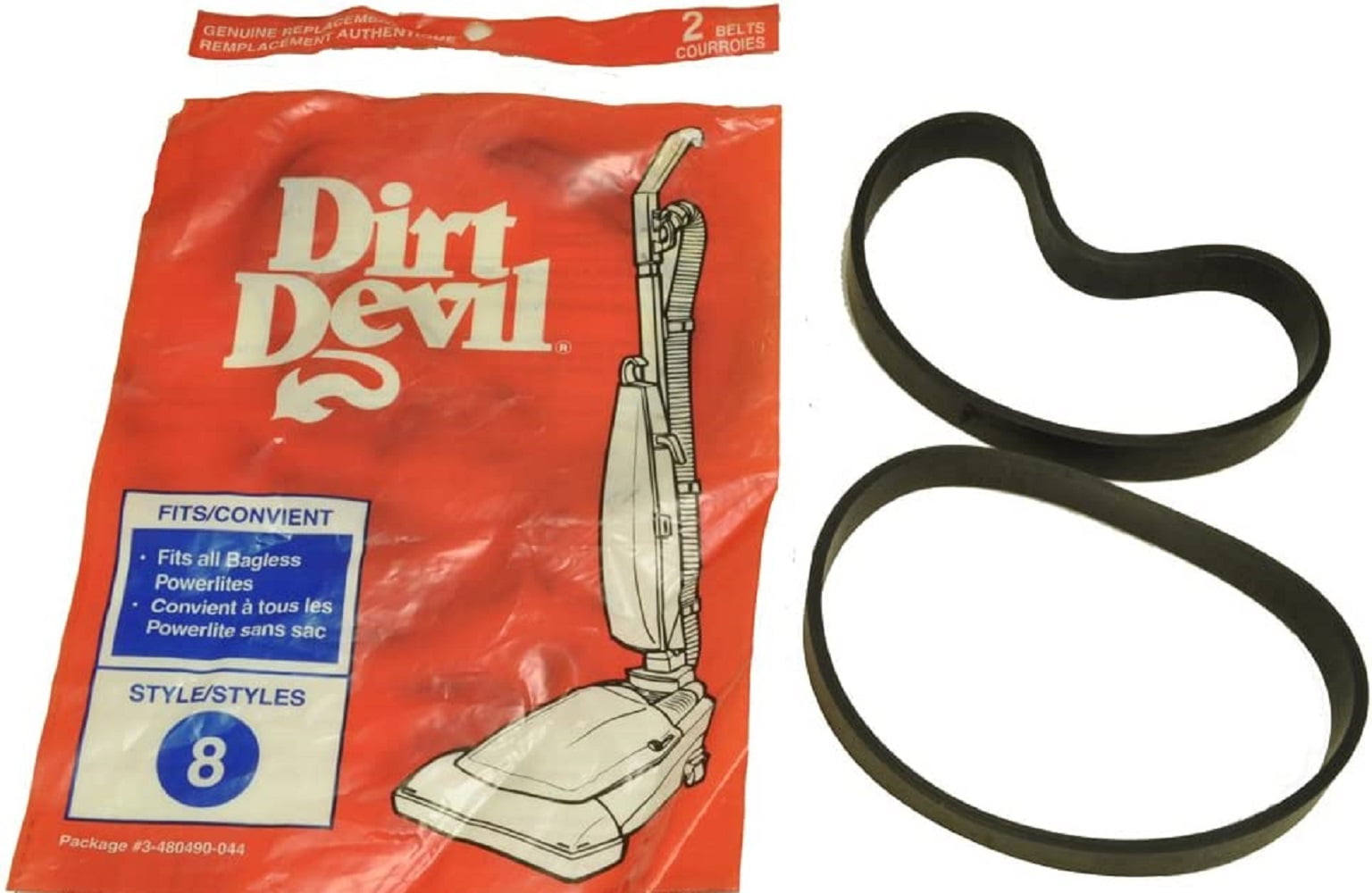 Royal Dirt Devil Genuine 3480490044 1480490600 Style 8 Vacuum Belts 2 ...