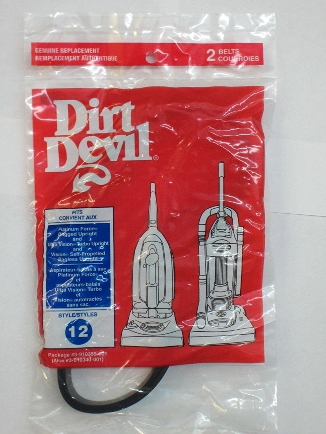 Royal Dirt Devil Style 12 Platinum Force Ultra Vision Turbo Vacuum ...
