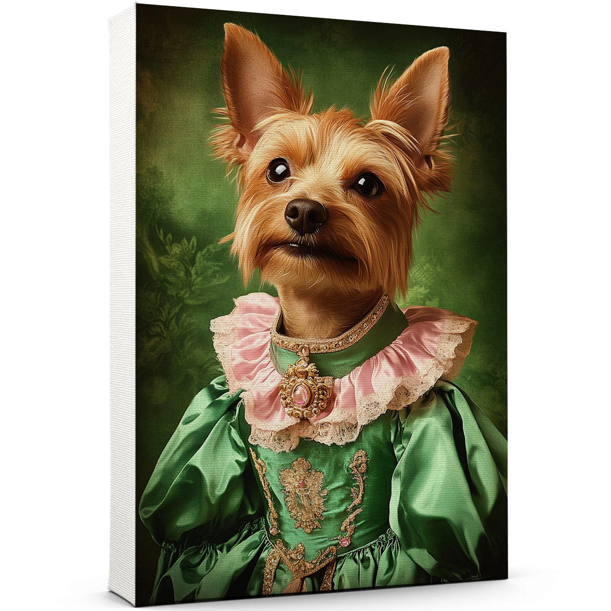 Royal Dog Painting, Royal Dog Portrait Miniature Pinscher Dog in Royal ...