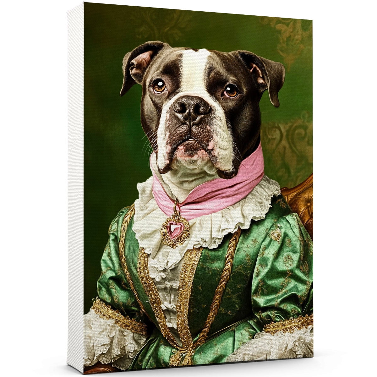 Royal Dog Painting, Royal Dog Portrait Neapolitan Mastiff Dog in Royal ...