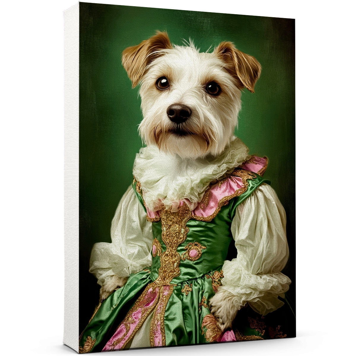 Royal Dog Painting, Royal Dog Portrait Parson Russell Terrier Dog in ...