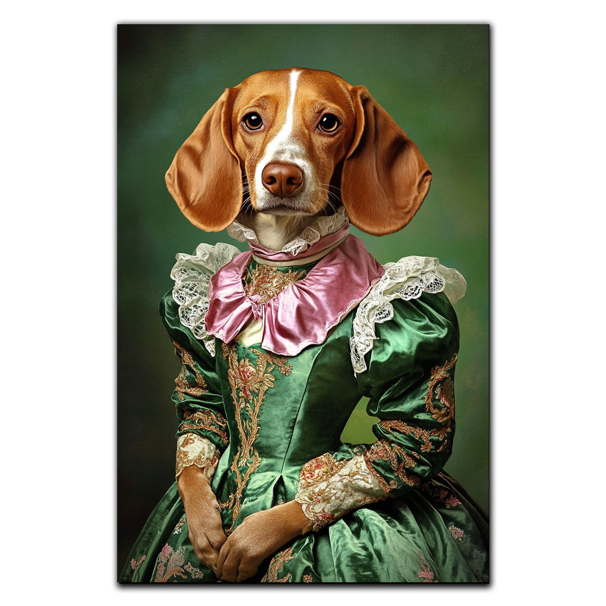 Royal Dog Portrait Bavarian Mountain Scent Hound Dog in Royal Costume ...