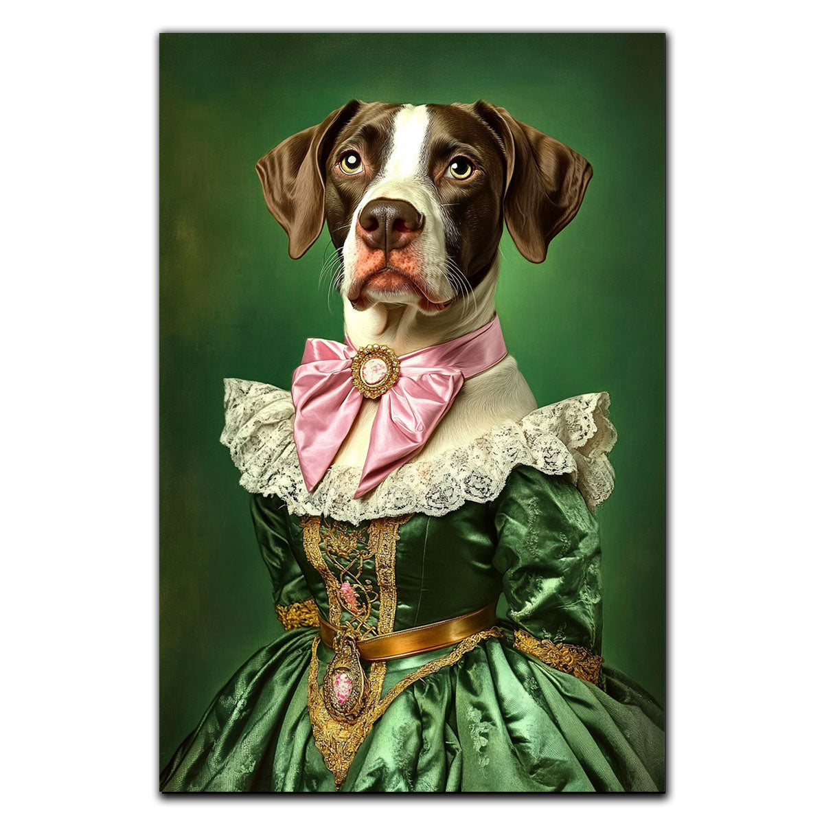 Royal Dog Portrait German Shorthaired Pointer Dog in Royal Costume ...