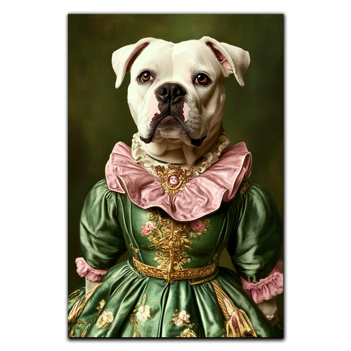 Royal Dog Portrait Neapolitan Mastiff Dog in Royal Costume Poster ...