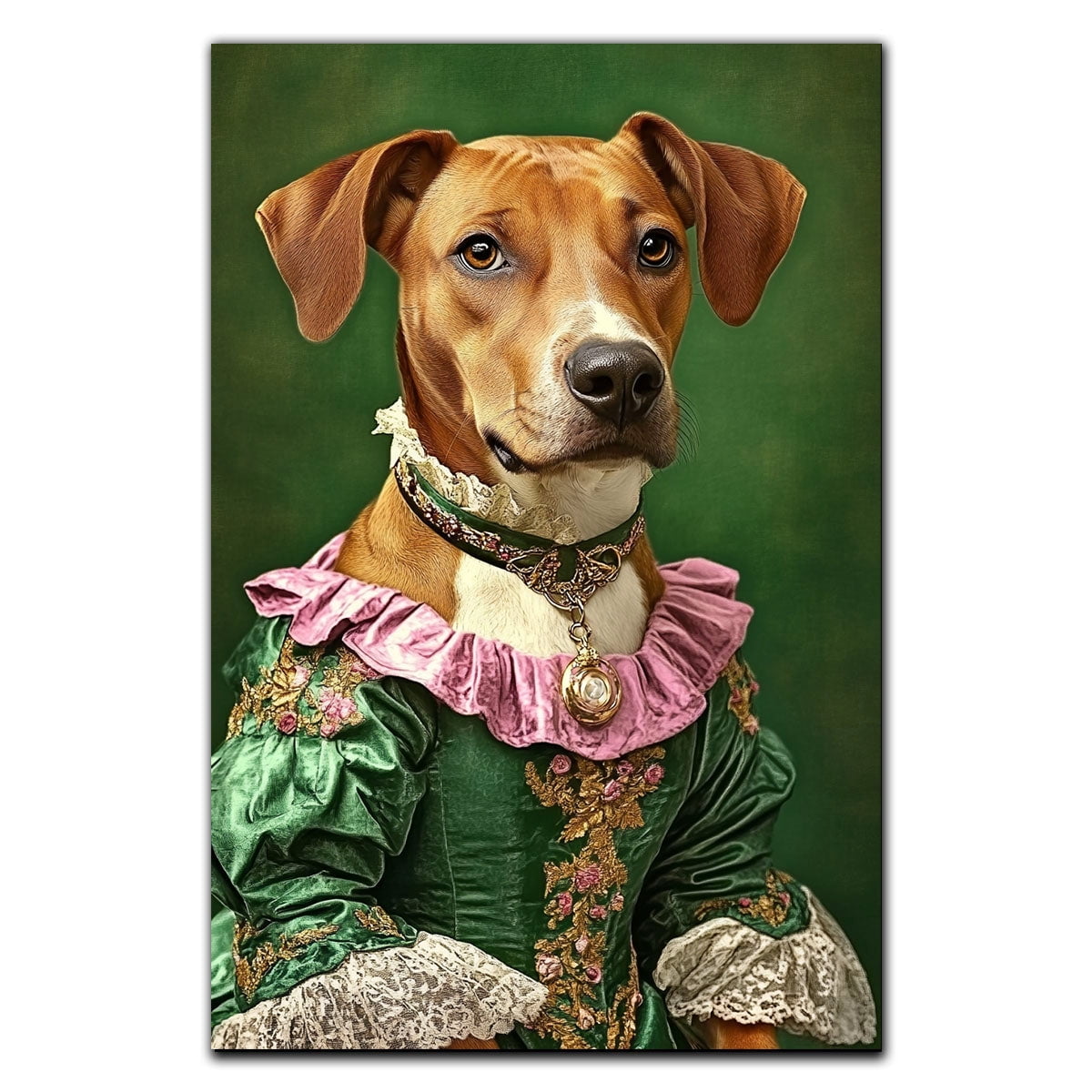 Royal Dog Portrait Rhodesian Ridgeback Dog in Royal Costume Poster ...