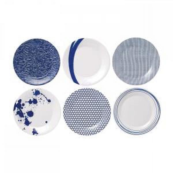 Royal Doulton 1815 Pacific Plate 9.4 inches, Blue Mixed Patterns, Set ...