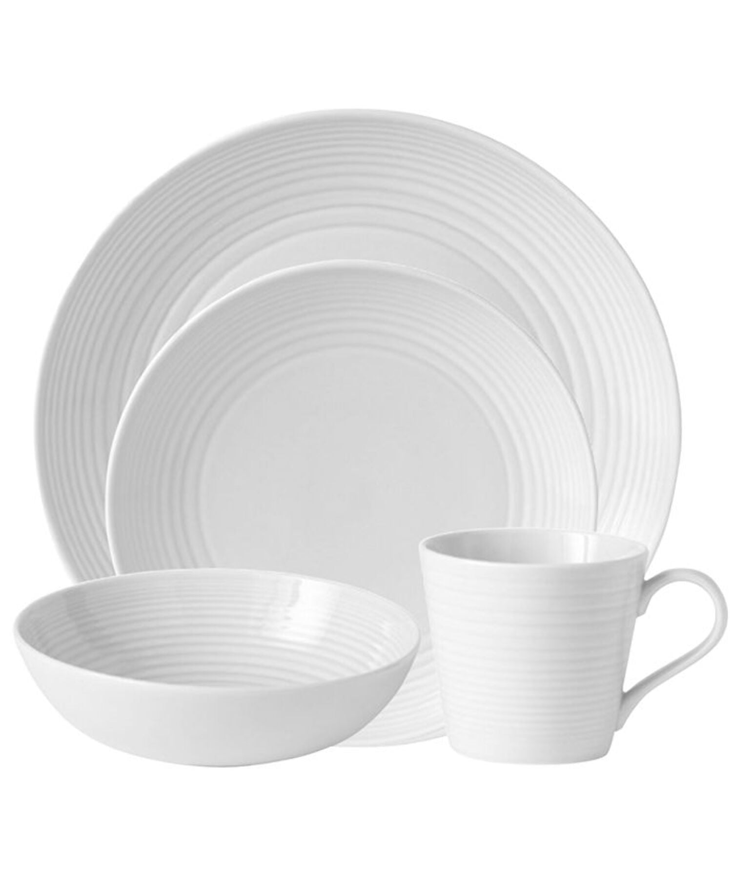 Royal Doulton Gordon Ramsay Maze Dinnerware Set White, 4-Piece Set ...