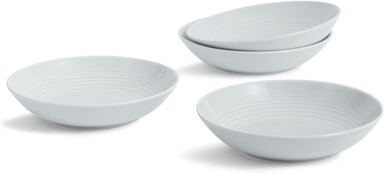 Royal Doulton Gordon Ramsay Maze Pasta Bowl 9.5 inches Light Grey, Set ...