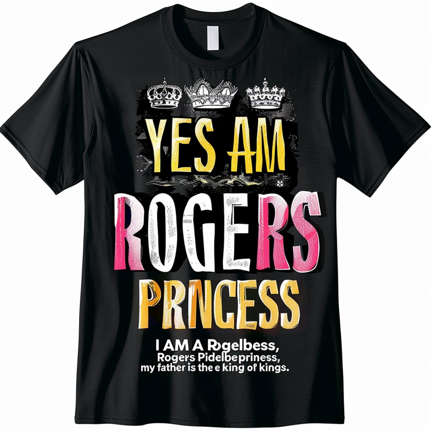 Royal Elegance: Black TShirt Designs Fit for Princesses Explore the ...