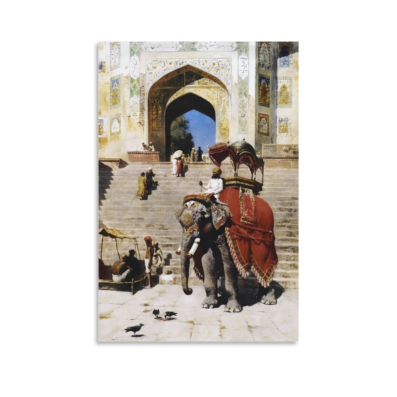Royal Elephant at The Gateway to The Jami Masjid Edwin Lord Weeks ...