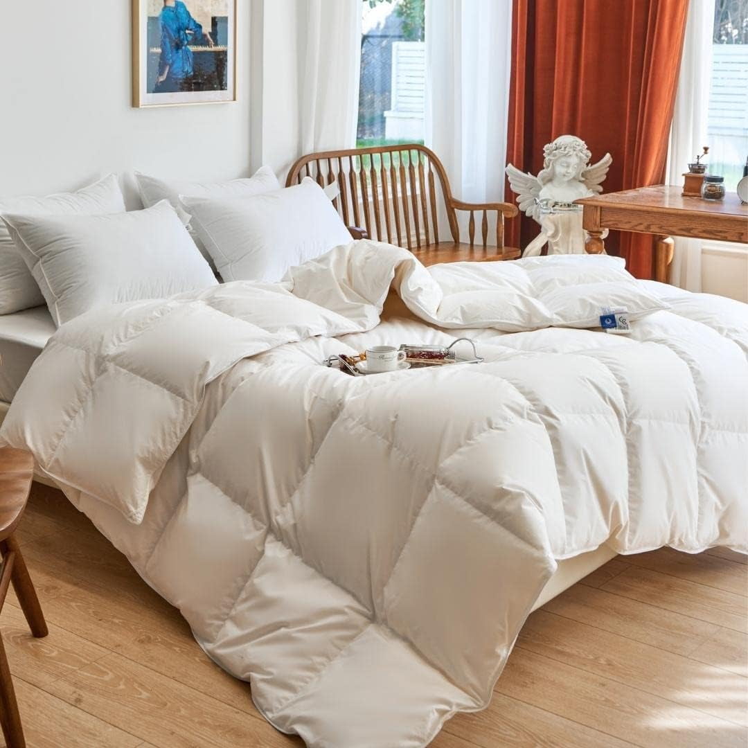 Feather Down Comforter King Size, Made in Canada Hotel Duvet Insert ...