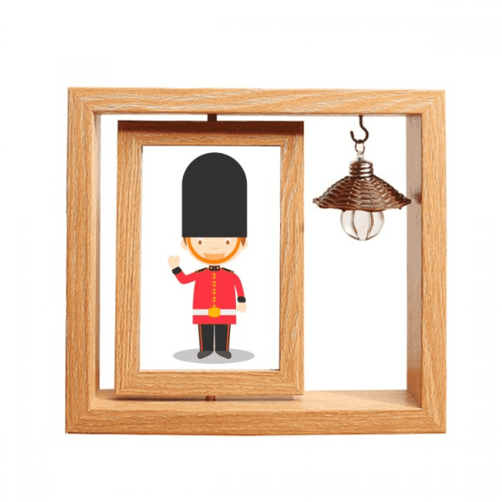 Royal England Cartoon Art Deco Fashion Wooden Rotating Picture Photo ...