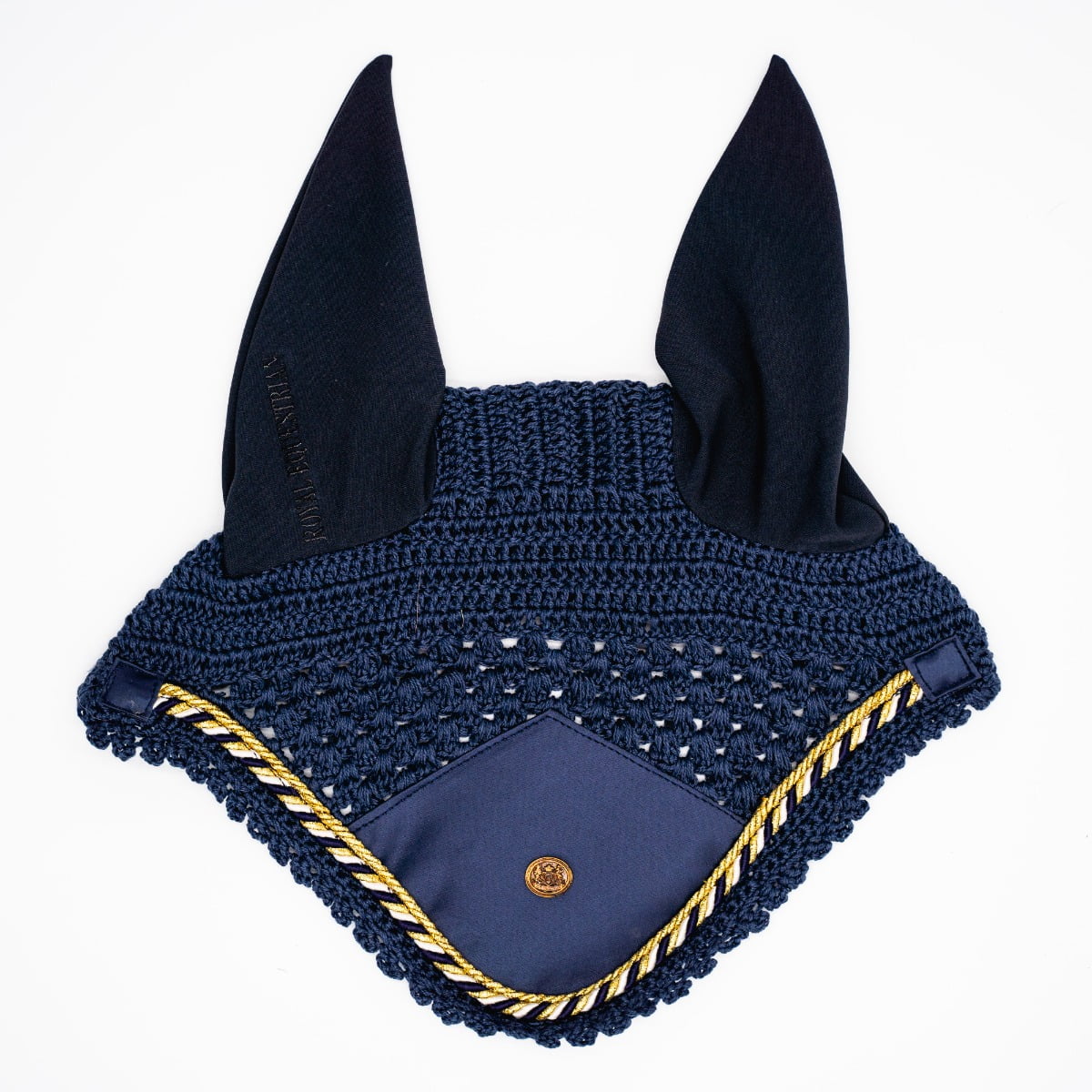 Royal Equestrian Premium Ear Bonnet Navy Blue Full - Walmart.com