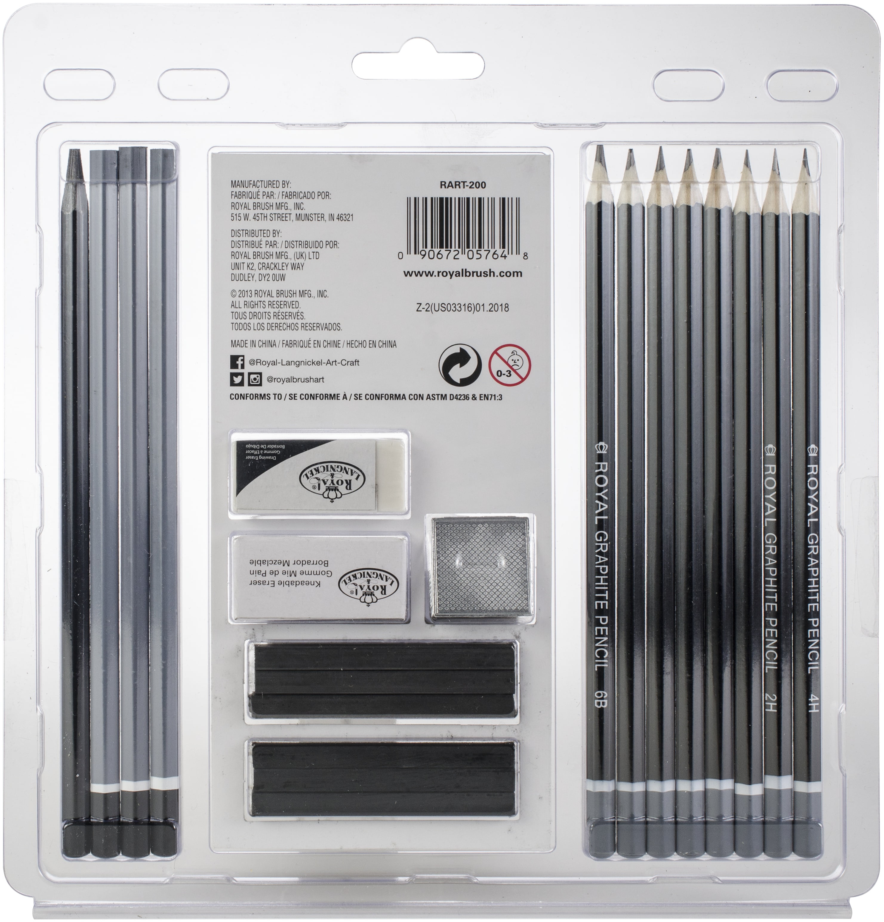 Royal & Langnickel Essentials Sketching Set, Teen, Adult Sketching Art ...