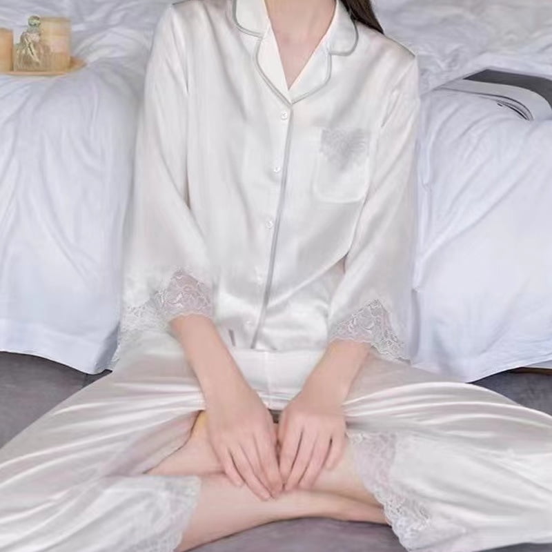 Royal Exclusive Heavy duty Silk Pajamas for Women in Spring, Summer ...