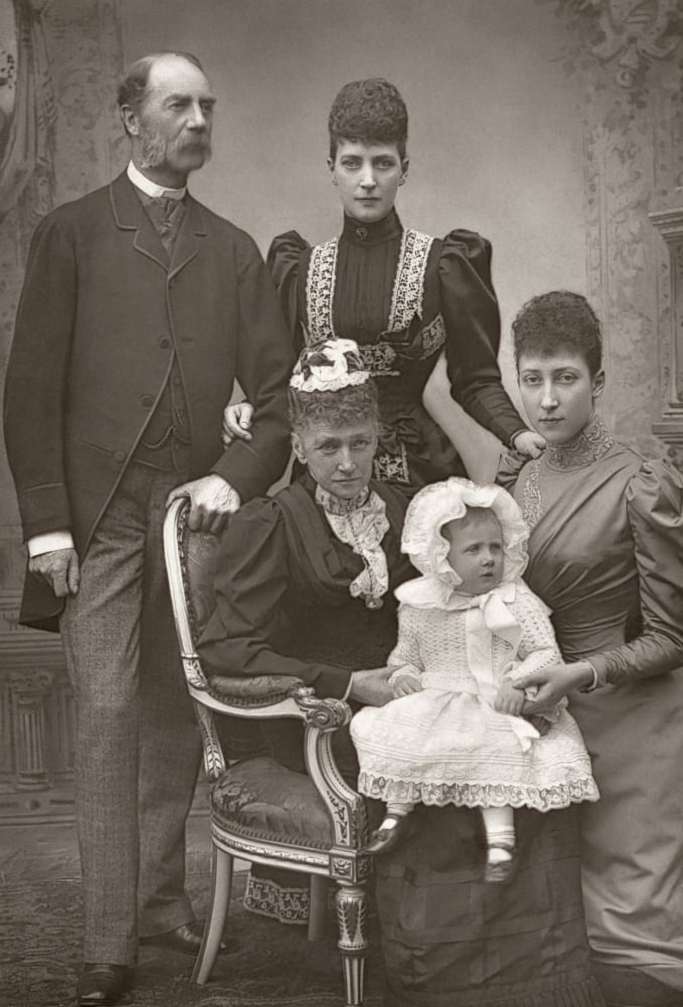 Royal Family, C1894. Nking Christian Ix Of Denmark, Alexandra Of ...