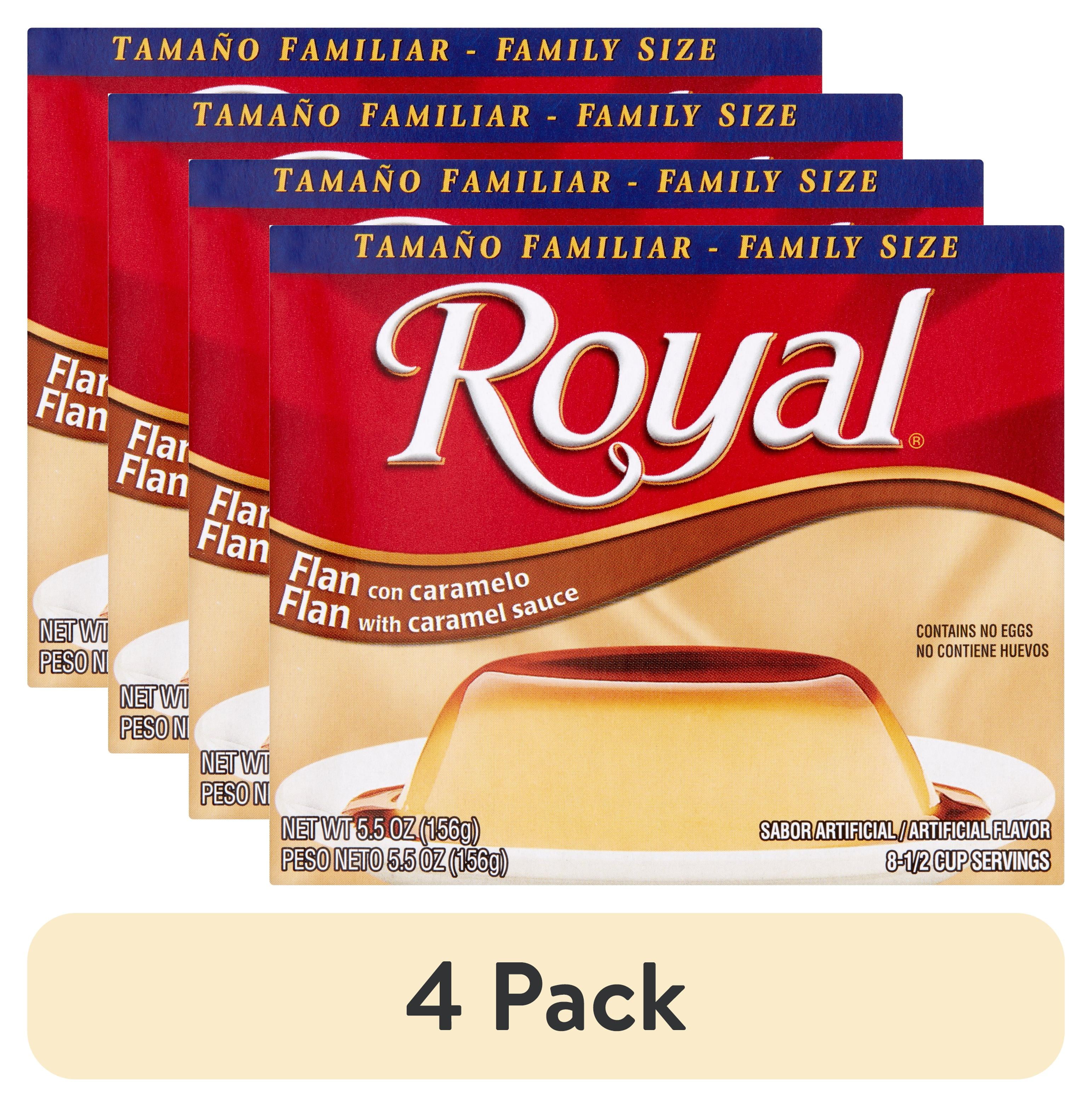 (4 pack) Royal Flan with Caramel Sauce Mix, Family Size, 5.5 oz ...
