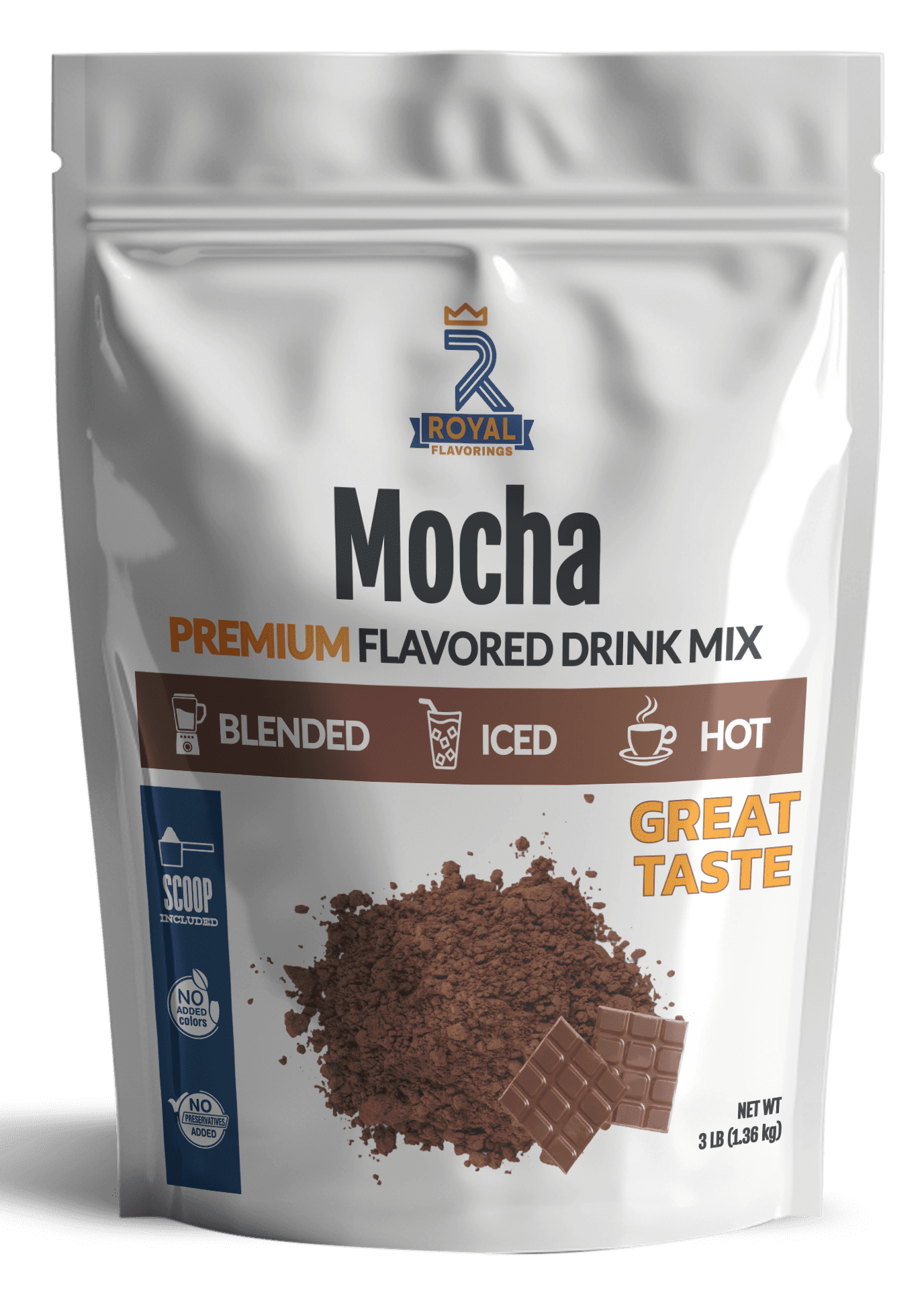 Royal Flavorings Mocha Premium Flavored Frappe Drink Mix for Blended ...