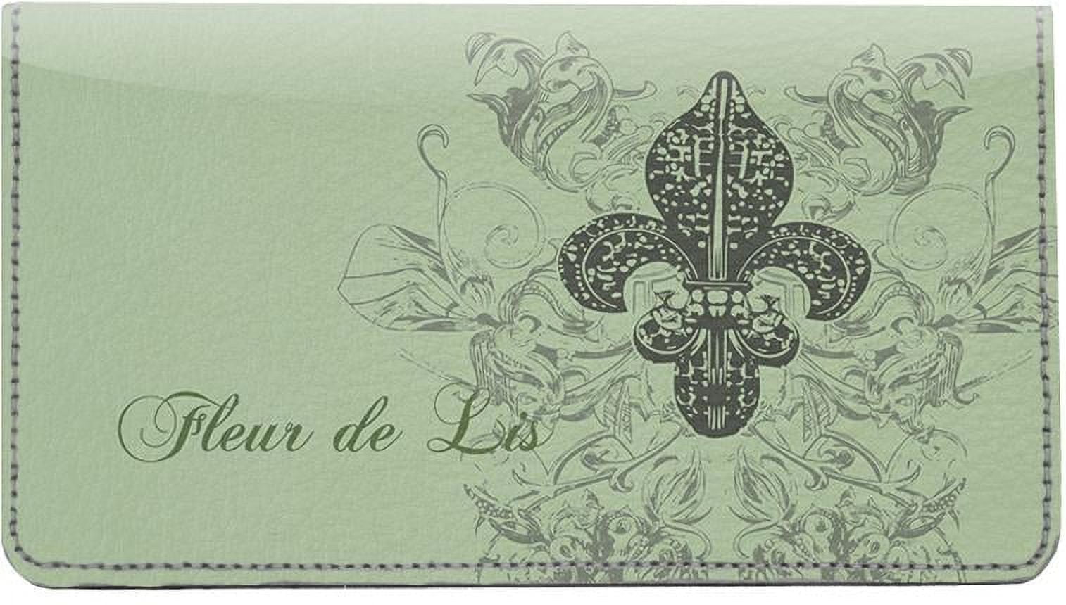 Royal Fleur De Lis Designer Checkbook Cover, Credit Card Slots & Pen ...