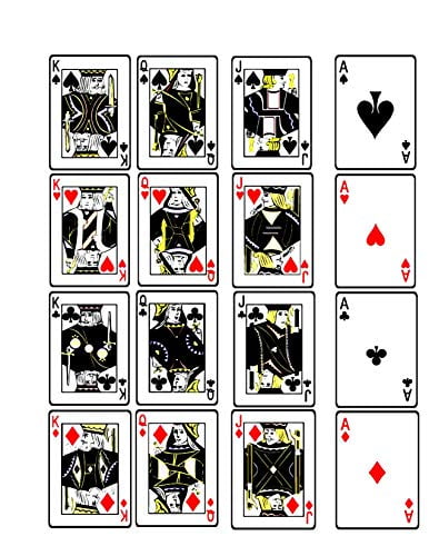 Royal Flush Edible Wafer Paper Sheet Edible Playing Cards - Walmart.com