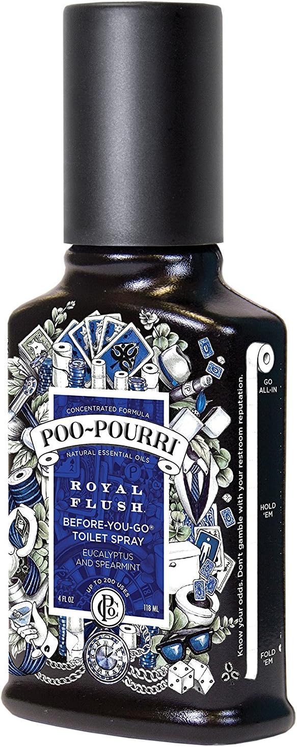 Royal Flush Pocket Before-You-Go Toilet Spray - Instantly Trap Bathroom ...