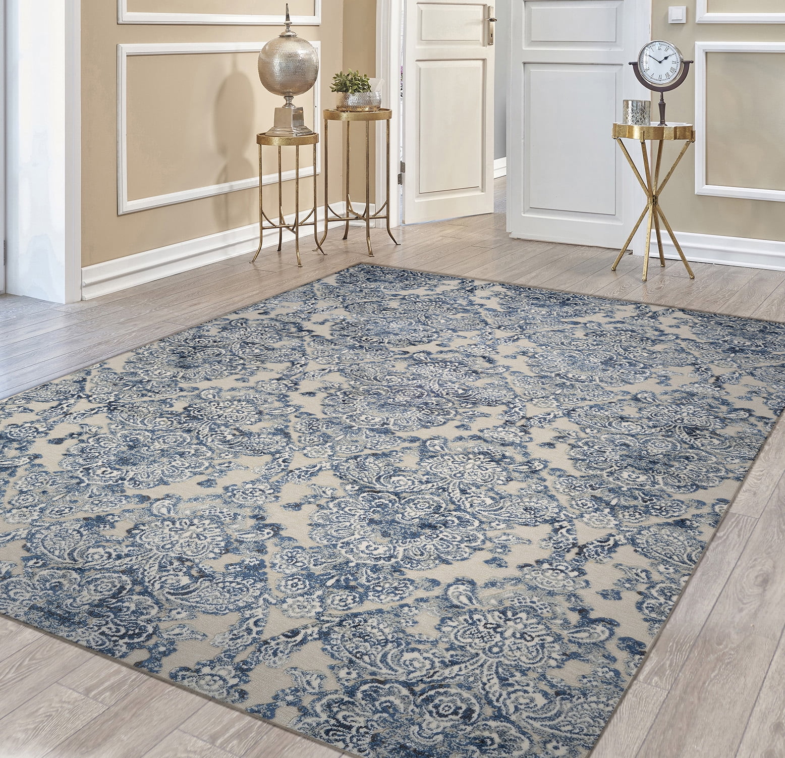 Royal Gate Lace Area Rug - Multiple Sizes - Walmart.com