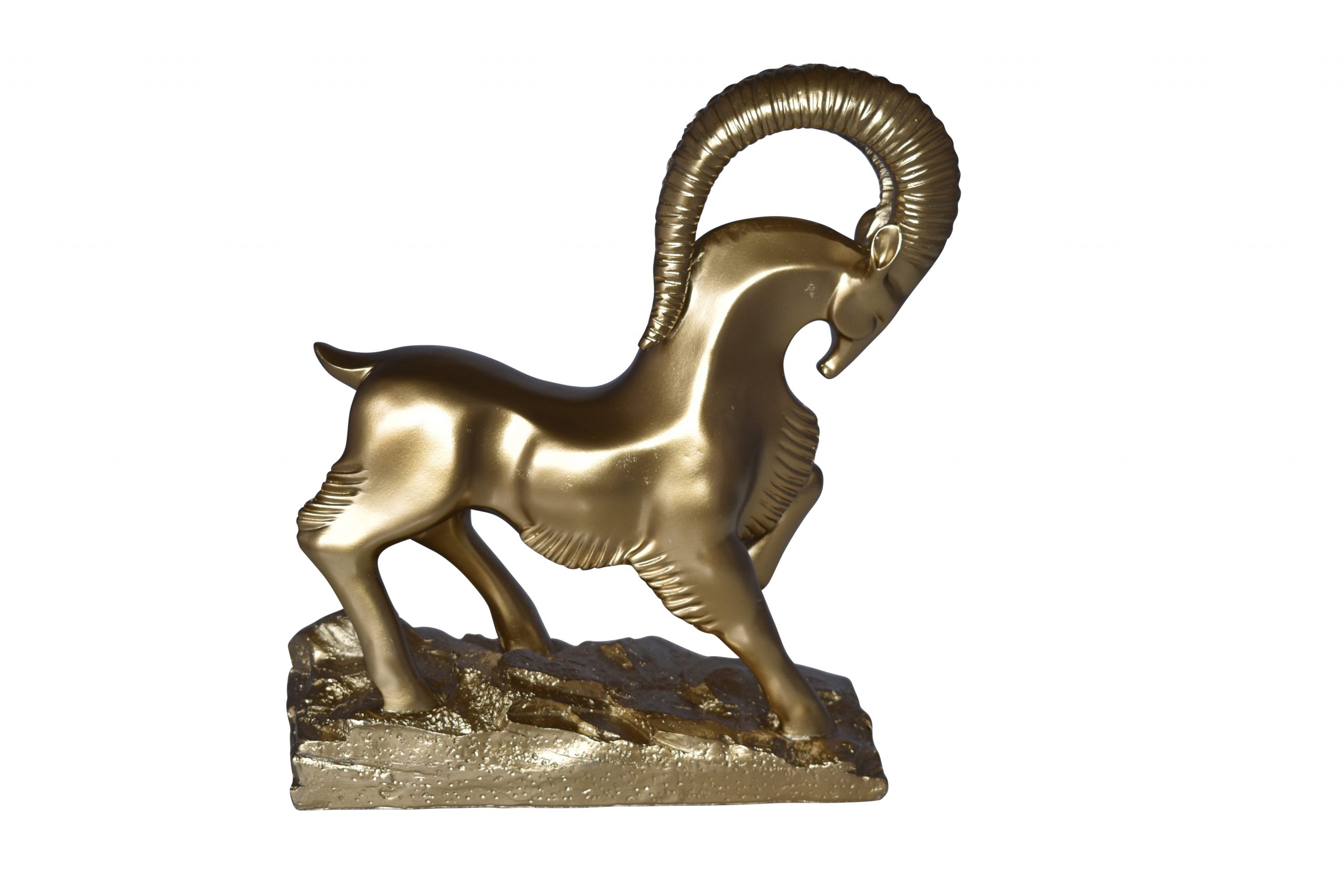 Royal Gazelle Statue Made of Resin - Gold Size: 11" x 5" x 13"H ...