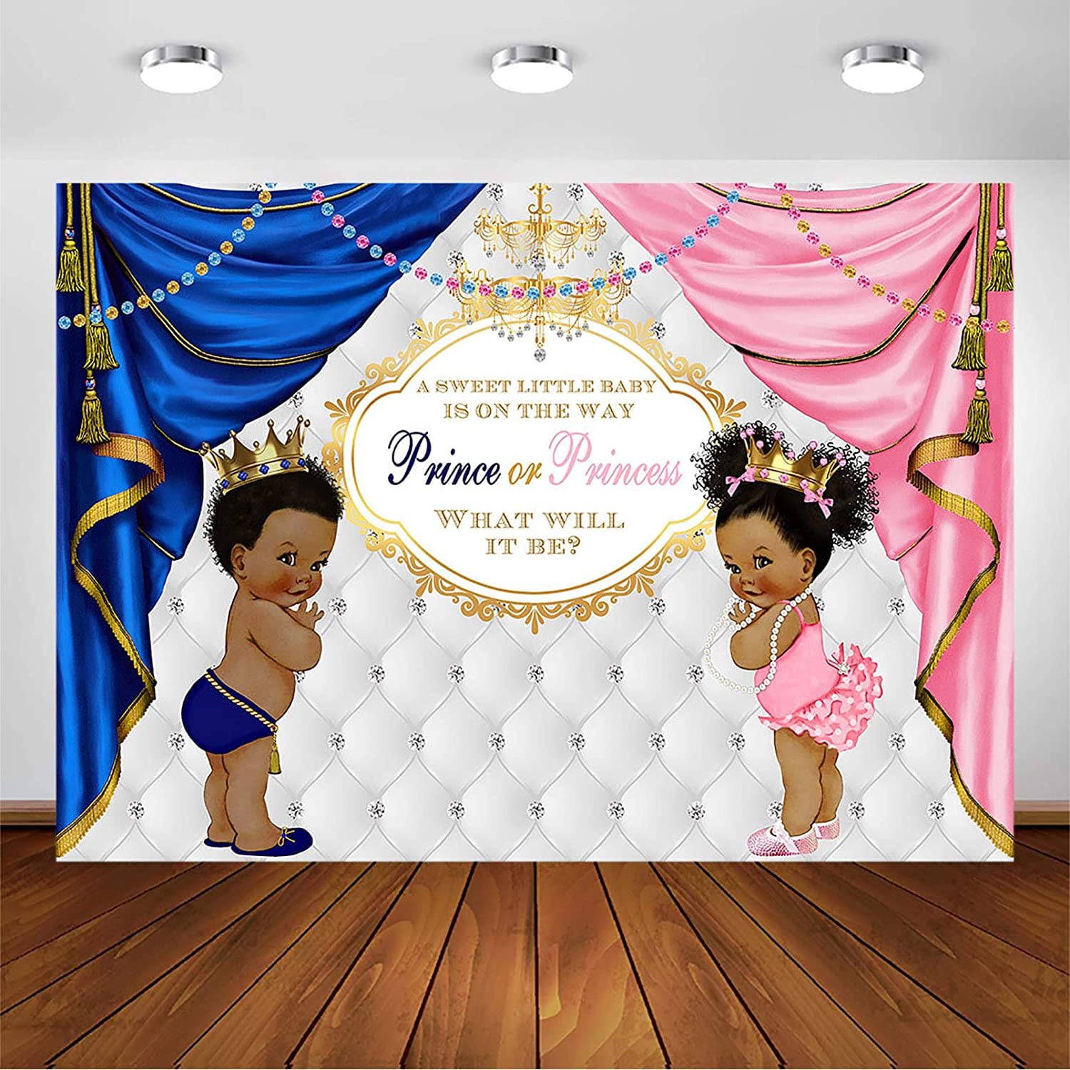 Royal Gender Reveal Party Backdrop African Prince or Princess Gender ...