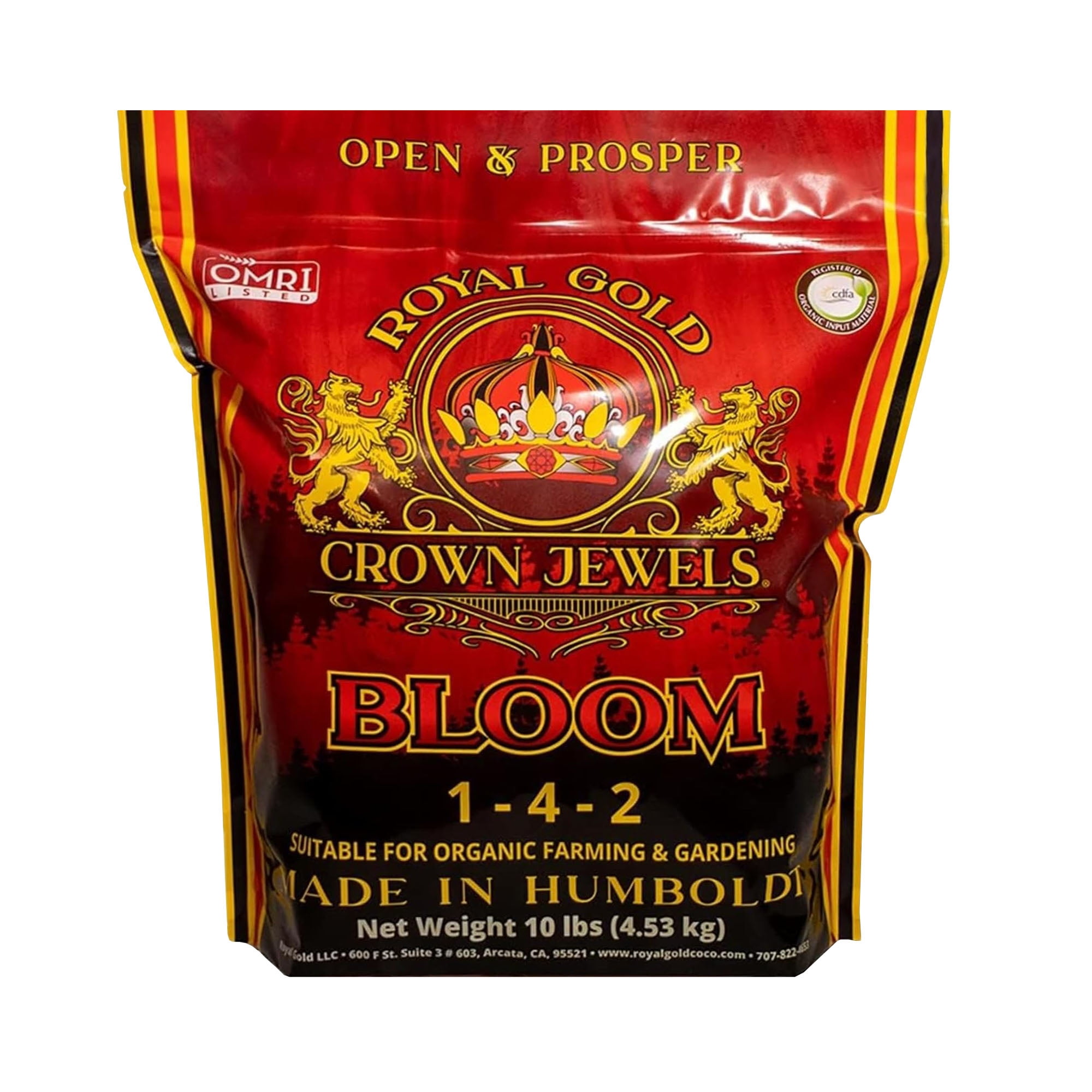 Royal Gold Crown Jewels Organic Bloom 1-4-2 Dry Soluble Fertilizer, 10 ...