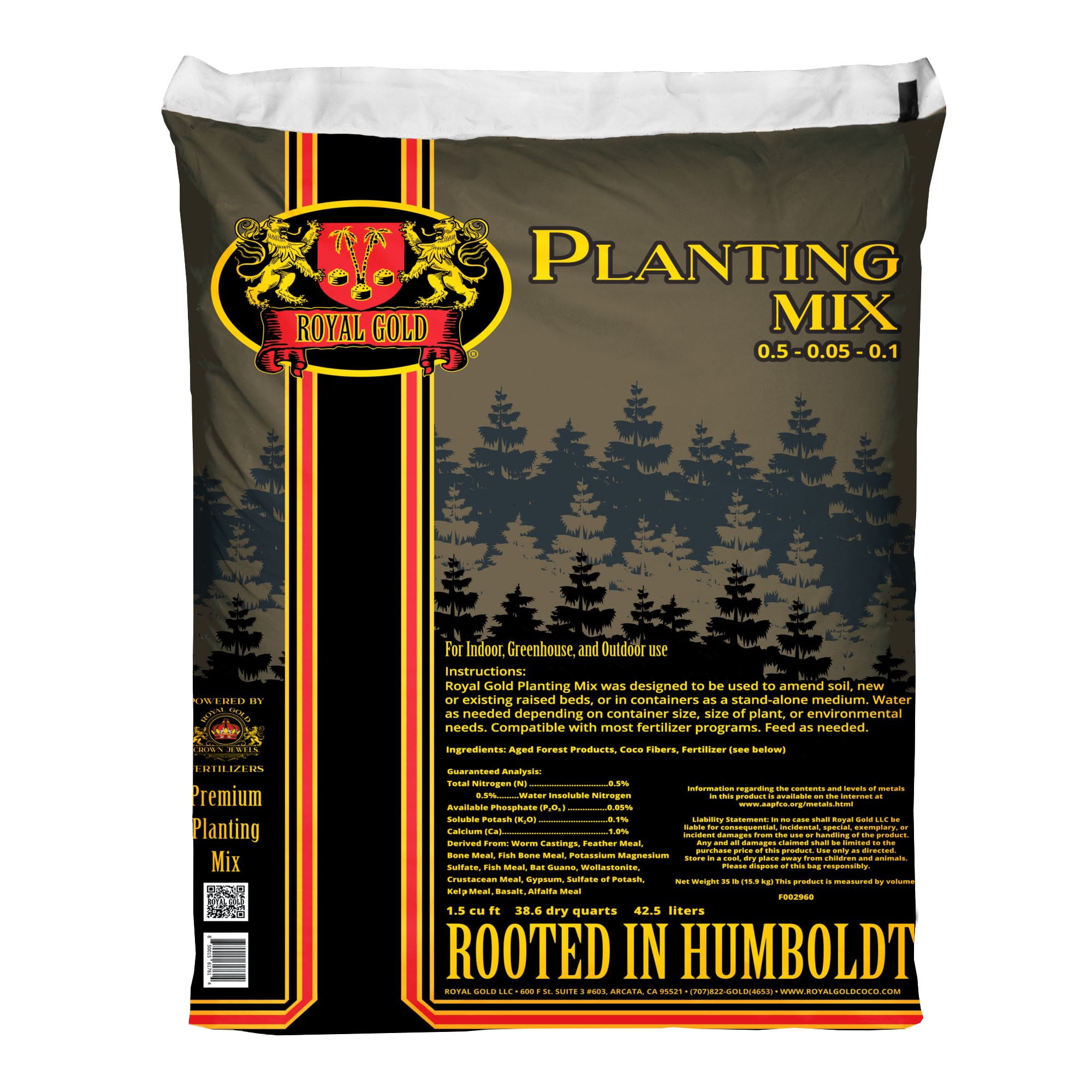 Royal Gold Planting Medium Mix, 1.5cu ft – Designed for Amending Soil ...