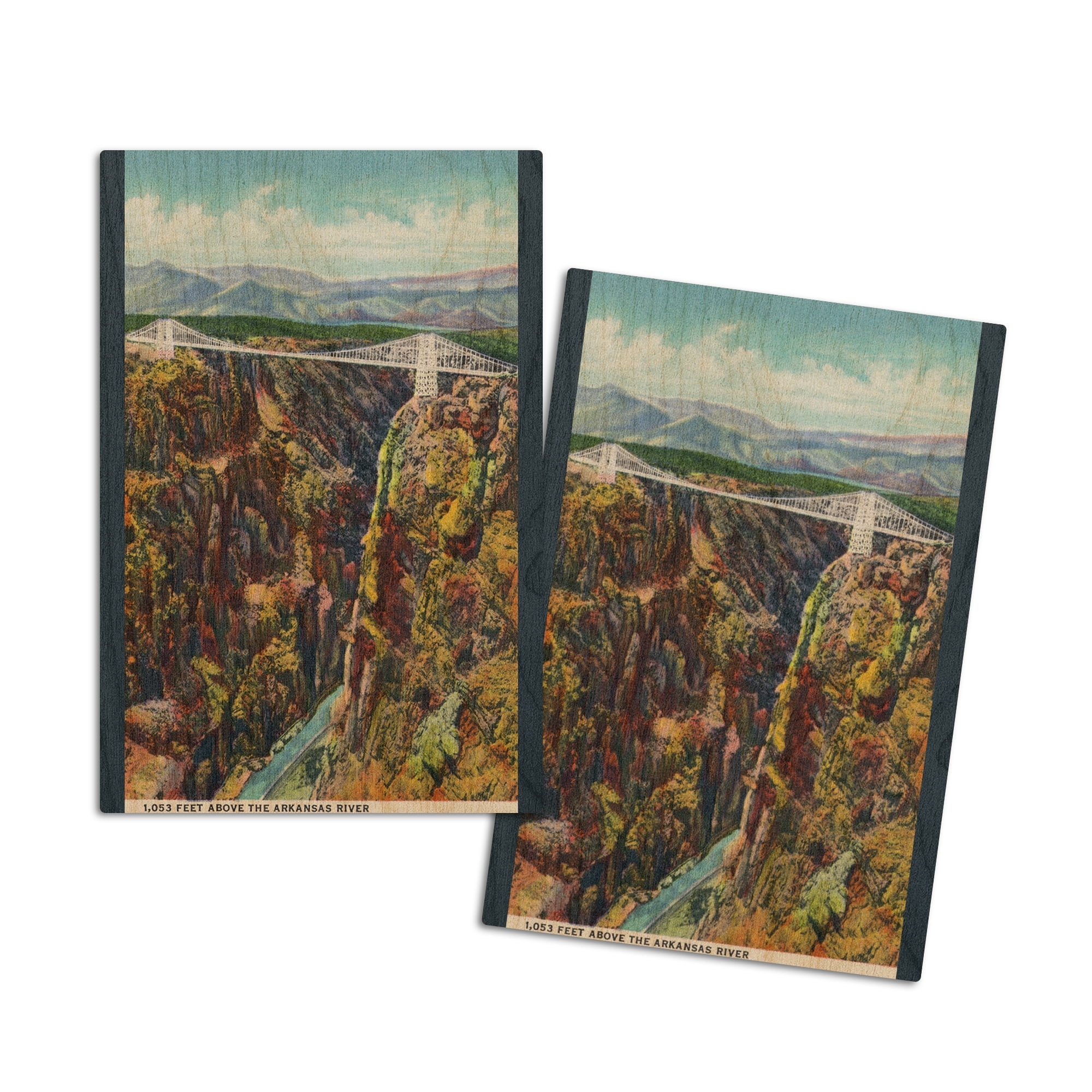 Royal Gorge, Colorado, Aerial View of the Gorge and the Bridge (4x6 ...