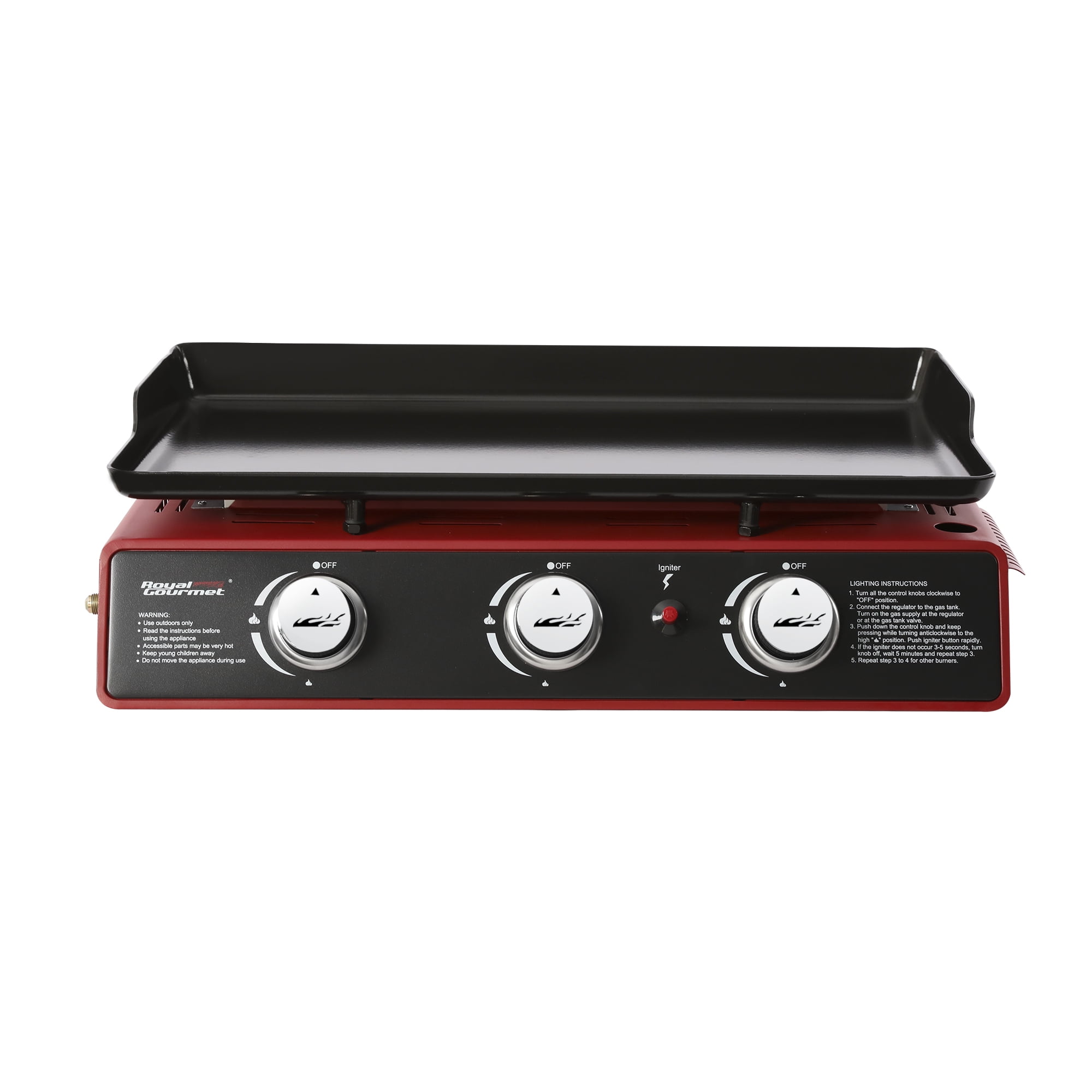 Royal Gourmet 3 Burner PD1301R Portable Tabletop 24" Gas Grill ...