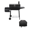 Royal Gourmet, Charcoal Grill with Offset Smoker, 30-Inch, 811 sq in ...