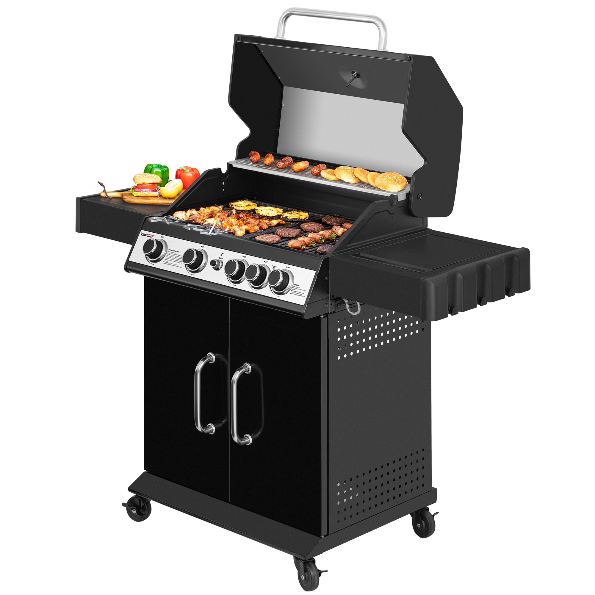 Royal Gourmet SG5003H 4-Burner Gas Grill with Lidded Side Burner ...