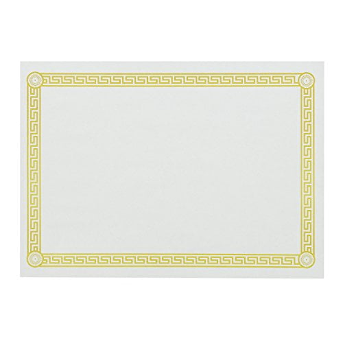 Royal Greek Key Design Disposable Placemats, Package of 1000 White ...