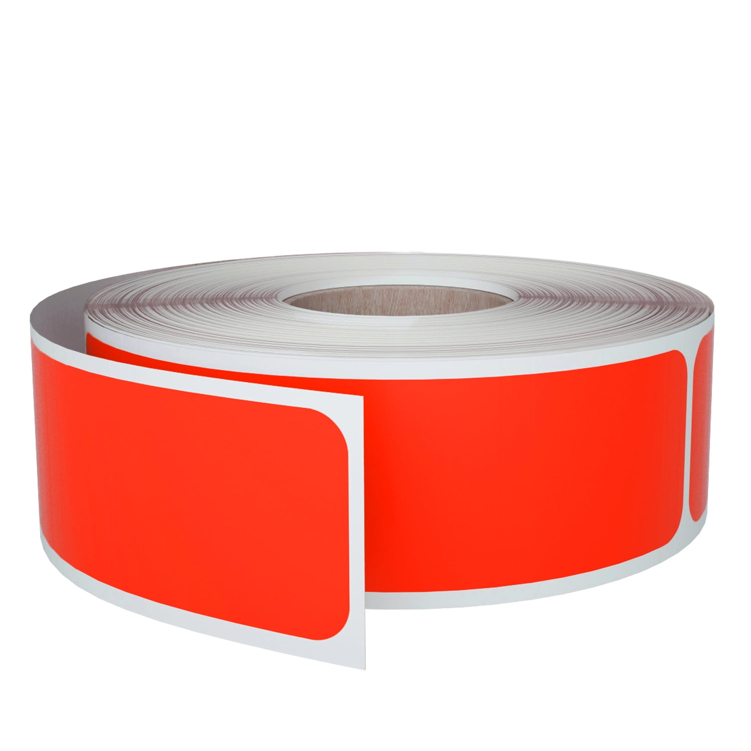 Royal Green 1x3 inch (7.5cm x 2.5cm) Labels Sheets Rectangle Neon Red ...