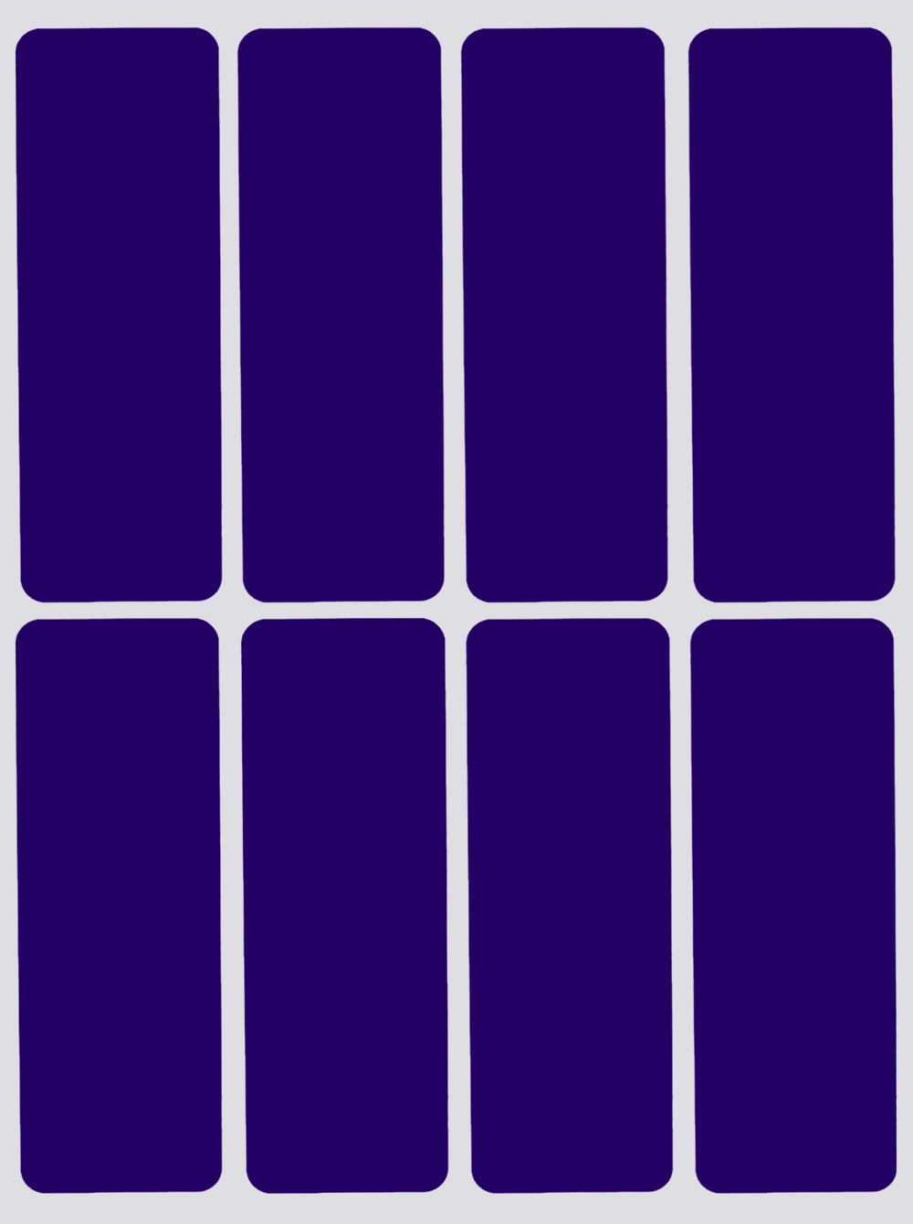 Royal Green 1x3inch (75mm x 25mm) Labels Stickers Rectangular Royal ...