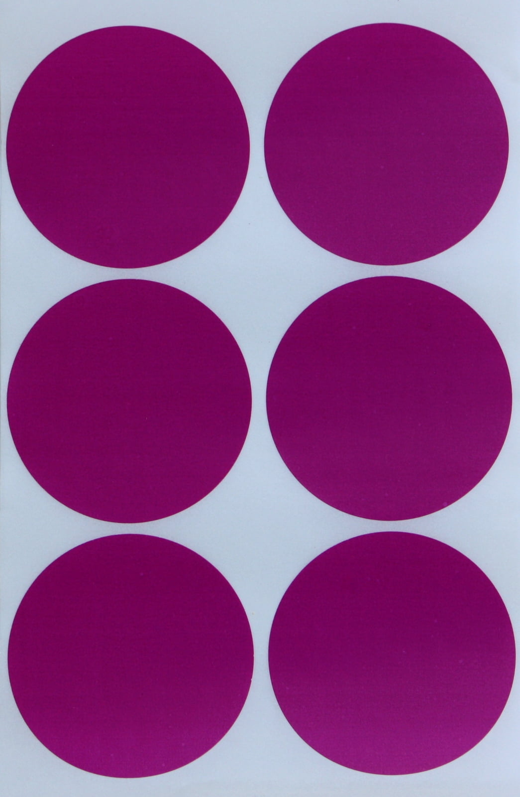 Royal Green 2" Round Labels for Storage Containers, Purple Color Dot ...