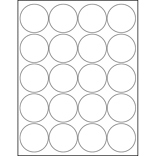 Royal Green 2 inch Round Labels Stickers Sheets for Laser and Inkjet ...