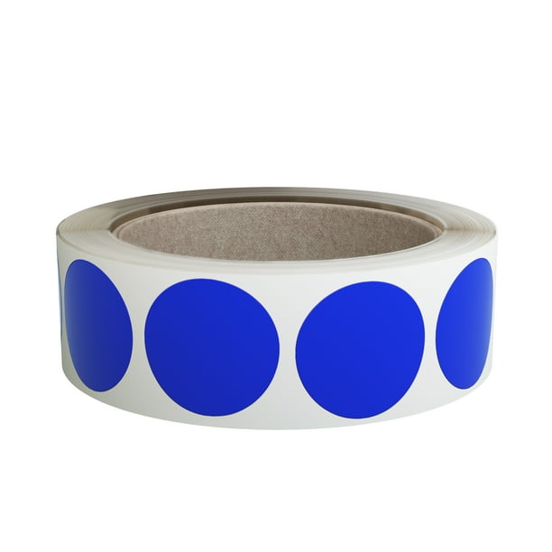 Royal Green 38mm Circle Stickers Dots 1.5 inch Blue Label Roll - 600 ...