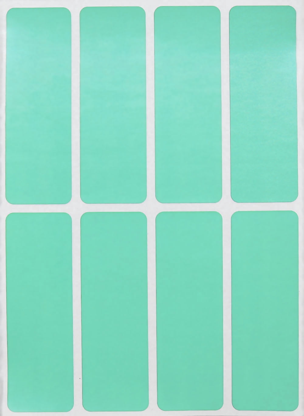 Royal Green 3x1 inch (75mm x 25mm) Labels Stickers Rectangular Pastel ...