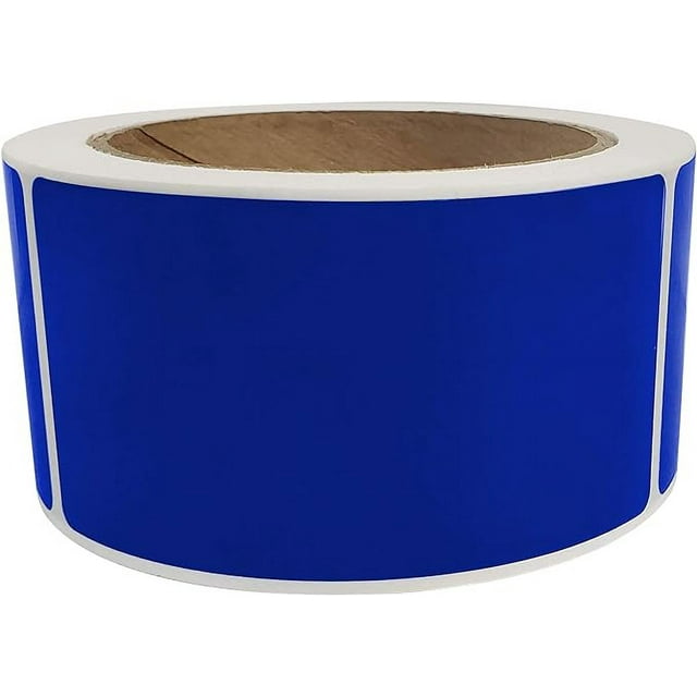 Royal Green 4x2 Labels Blue Stickers Roll (100mm x 51mm) Rectangular ...