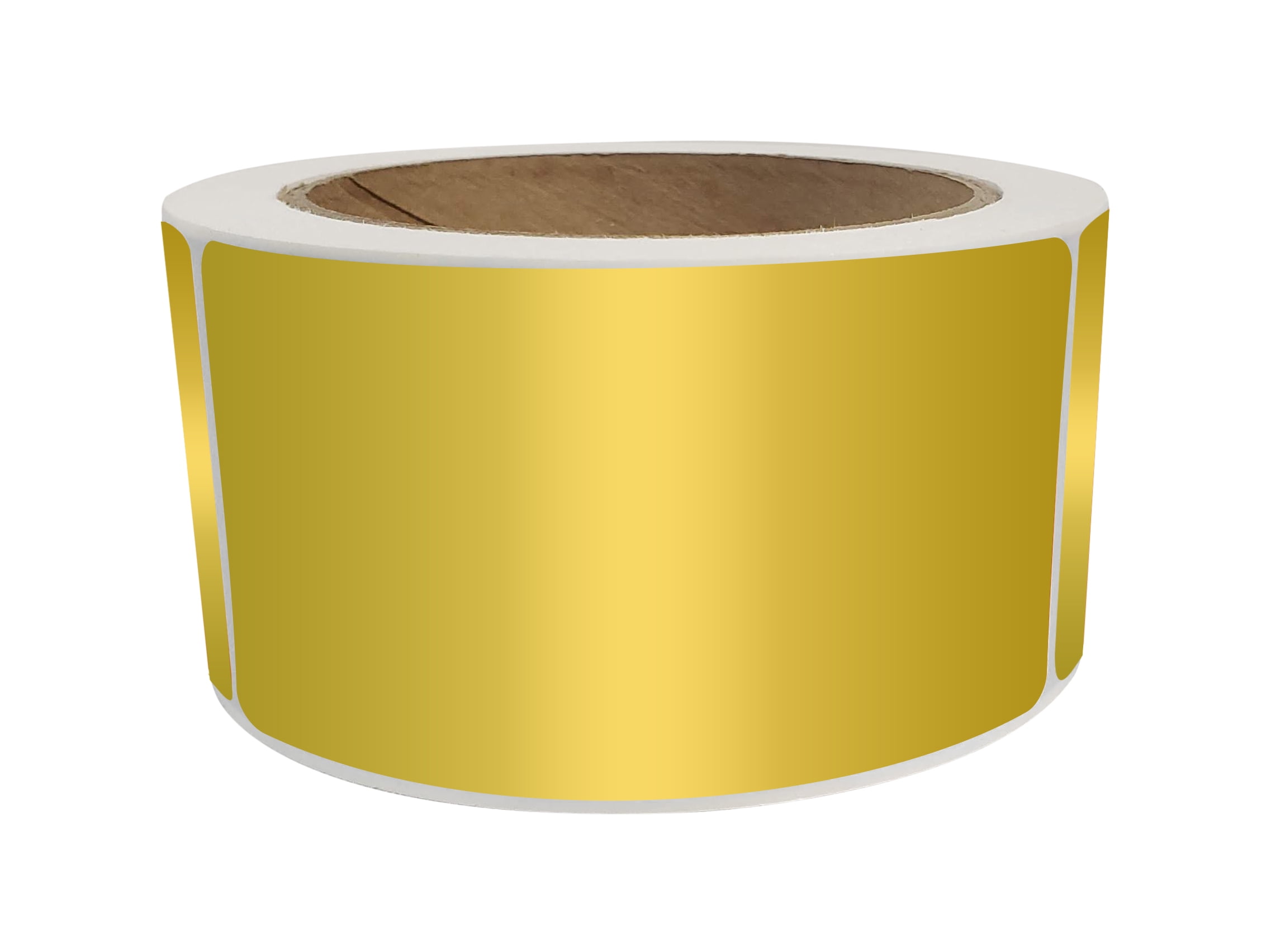 Royal Green 4x2 Labels Metallic Gold Stickers Roll (7.5cm x 2.5cm ...
