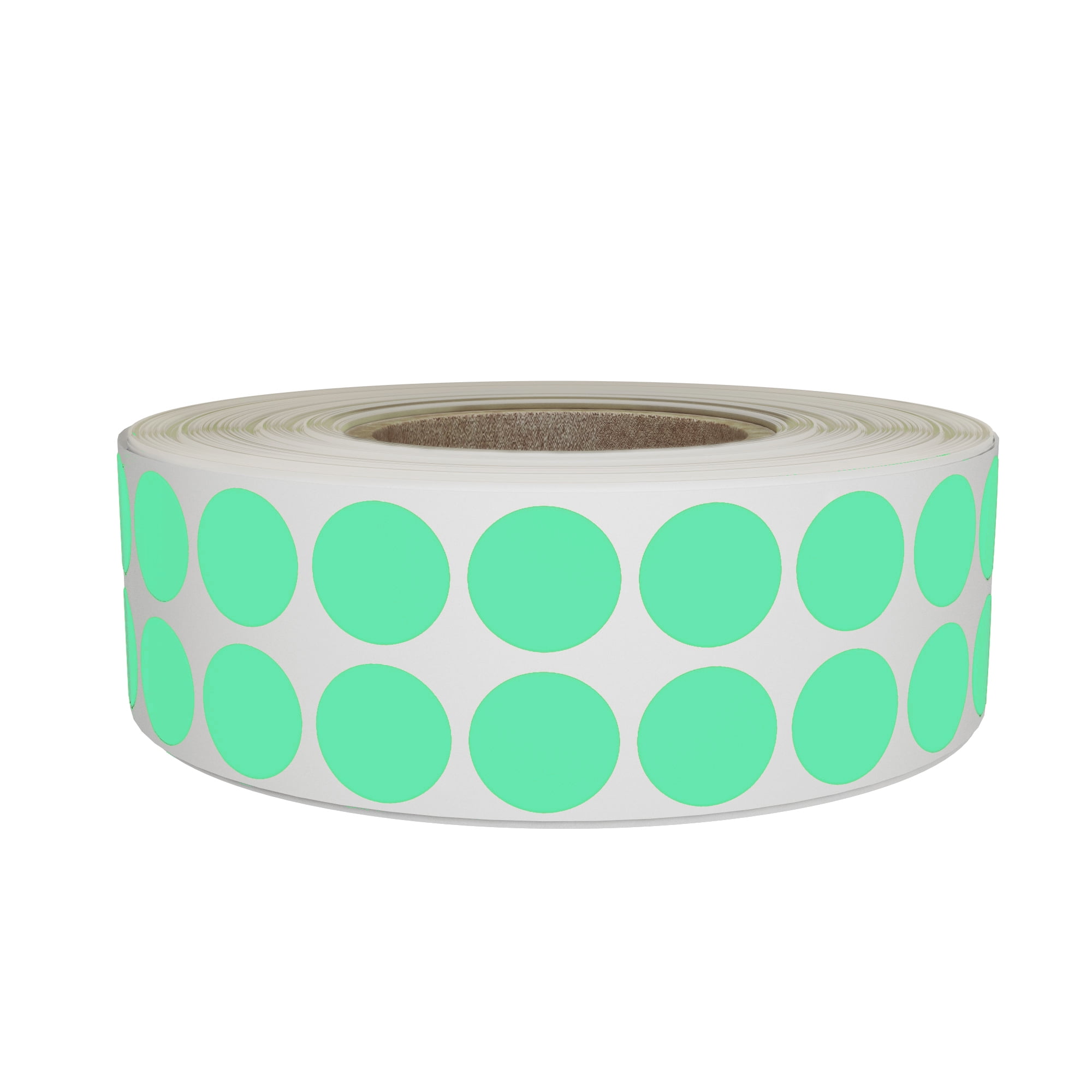 Royal Green Circle Stickers Roll 11/16 inch Art and Crafts Paper Labels ...