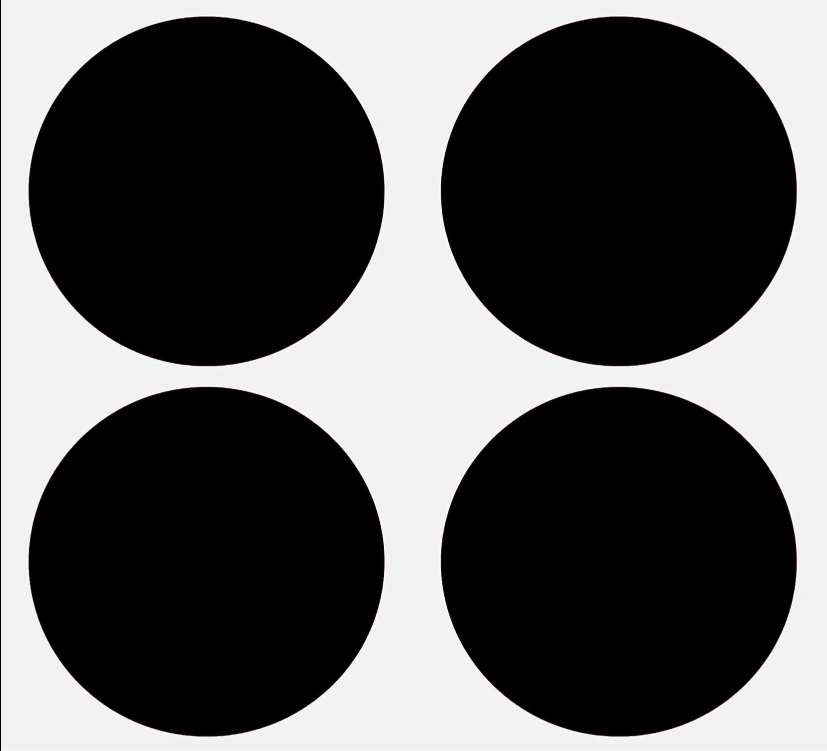 Royal Green Circle Stickers for All-Purpose Use (3" Inch) Black Labels ...