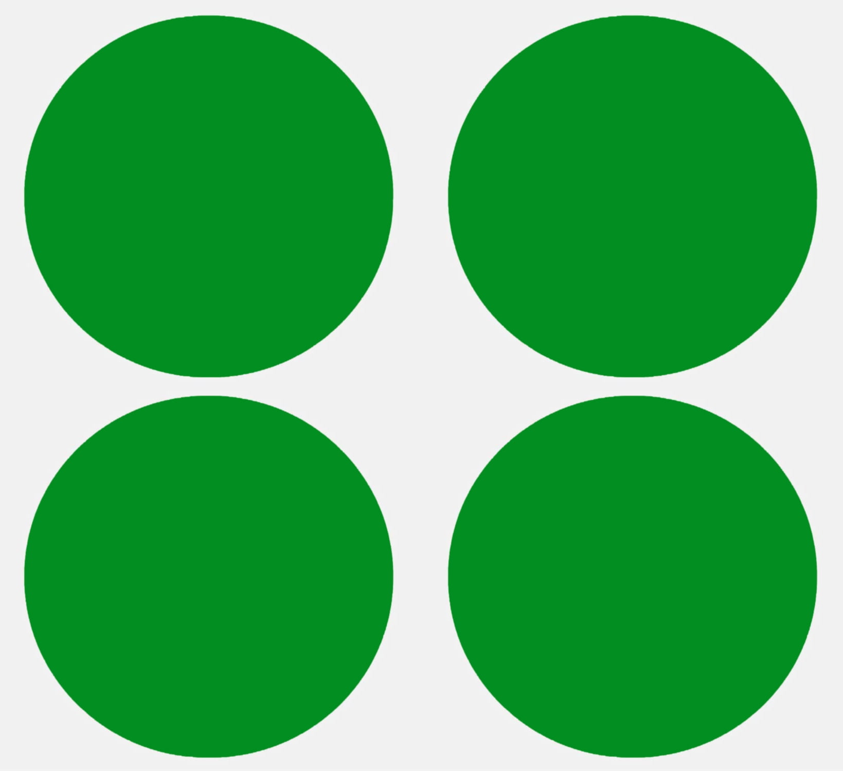 Royal Green Circle Stickers for All-Purpose Use (75MM) 3" Inch Green ...