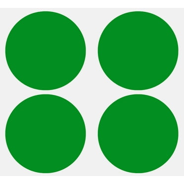 Royal Green Color Coding Labels Dot 1 inch Sticker Round Circle Neon ...