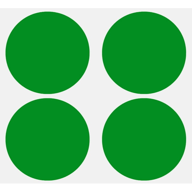 Royal Green Circle Stickers for All-Purpose Use (75MM) 3" Inch Green ...
