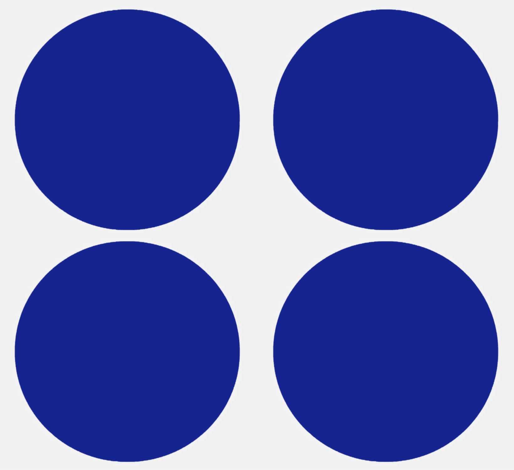 Royal Green Color Code Labels 75MM Blue Stickers Dots 3 Inch - 200 Pack ...